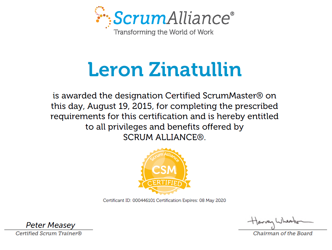 Agile development: Scrum – Cyber Security Leadership