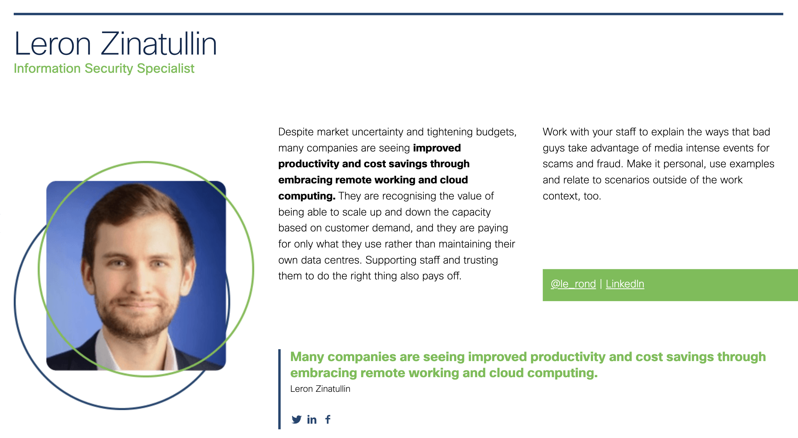 Learn how cybersecurity professionals have been adapting their ...